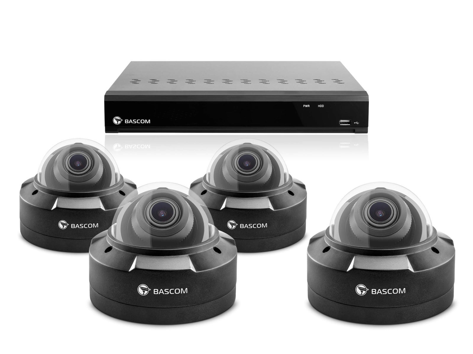 Wired 4-dome system PLUS - Bascom