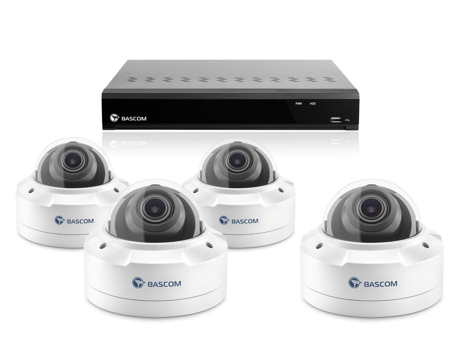 Wired 4-dome system PLUS - Bascom