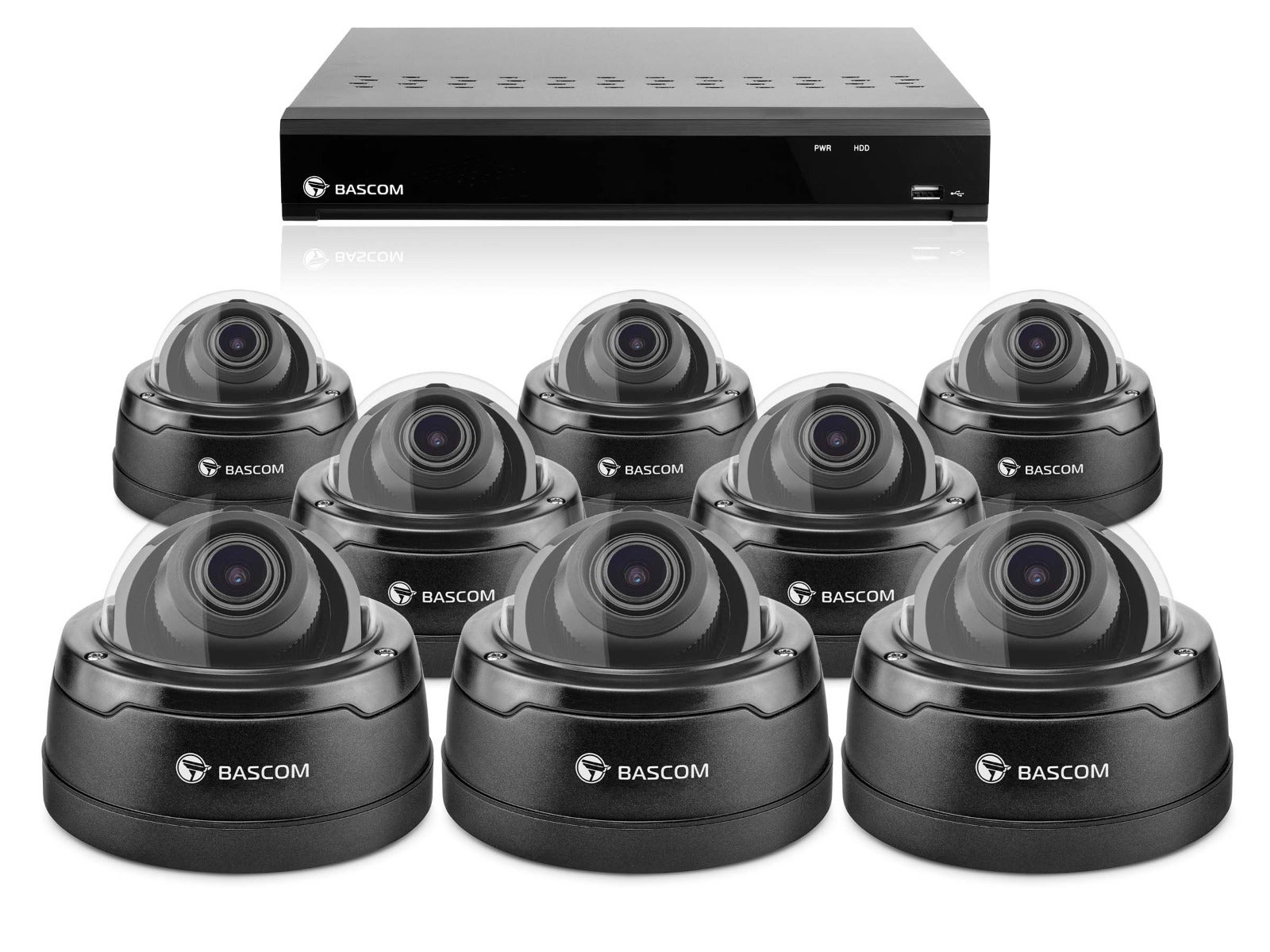 Wired 8-dome system PRO - Bascom